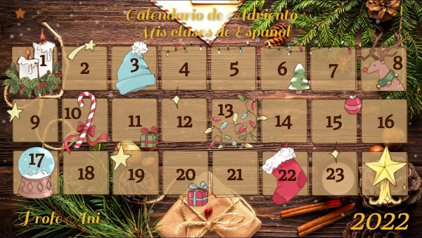 CALENDARIO DE ADVIENTO- Profe Anna | Genially
