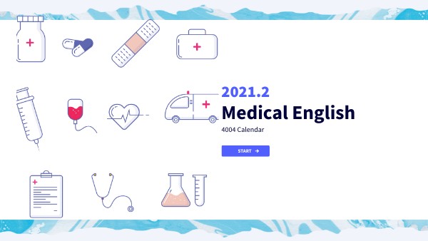 4004 Medical English Calendar 2021.2 CITTÁ WED | Genially