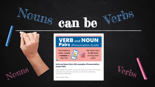Nouns that can be Verbs | Genially