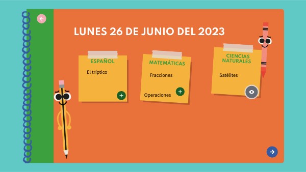 Agendas del 26 al 29 de junio | Genially