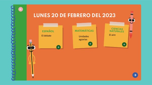Agendas del 20 al 23 de febrero | Genially