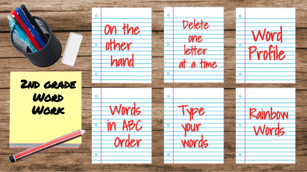 Word Work Stations