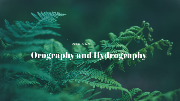 Orography and hydrography