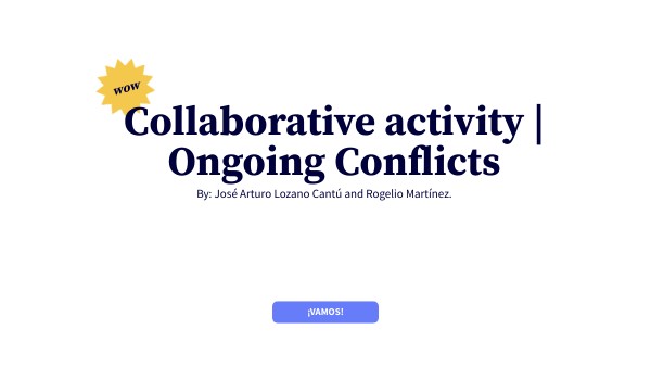 Collaborative activity | Ongoing Conflicts