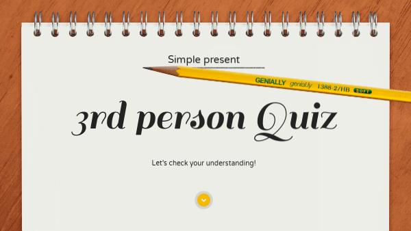 3rd person conjugation