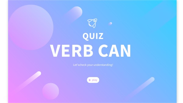 Verb can | Genially