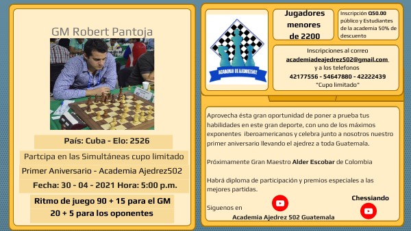 Simultáneas GM Roberto G. Pantoja