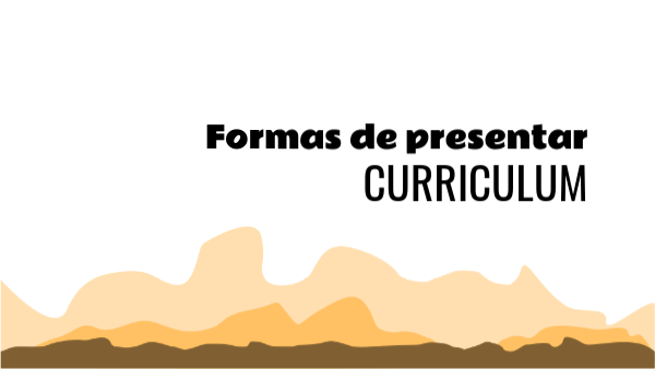 Formas de CV