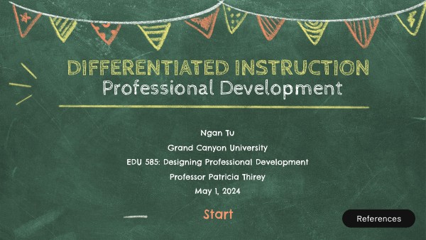 EDU 585- Topic 5 Benchmark Professional Develo | Genially