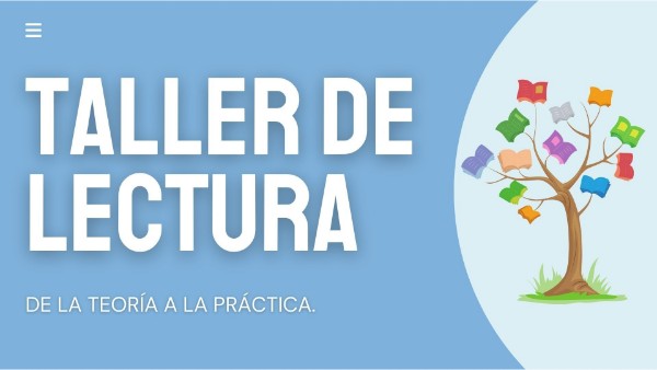 Taller de lectura. 4º sesión | Genially