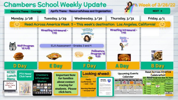 Chambers Weekly Update - Week of March 28th | Genially