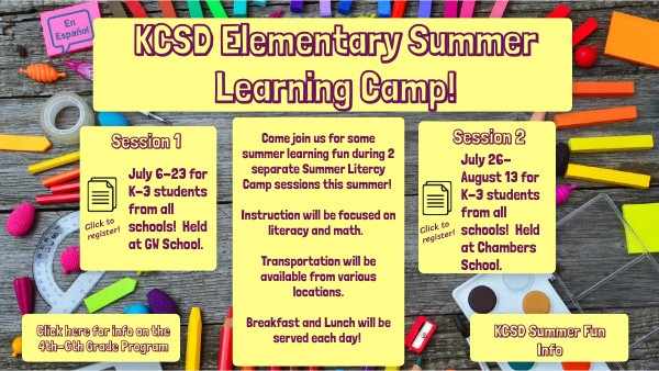 KCSD Learning Camp! | Genially