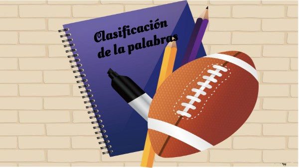 Clasificación de las palabras