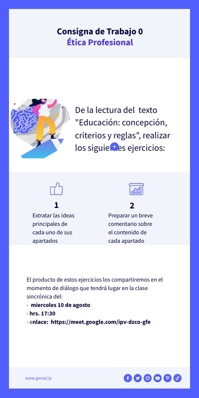 Consigna de trabajo 0 (Ética Profesional) | Genially