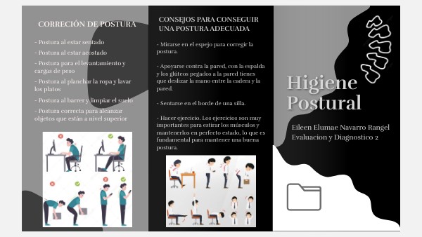 TRÍPTICO Higiene Postural | Genially