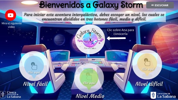 Juego Interactivo Galaxy Storm | Genially