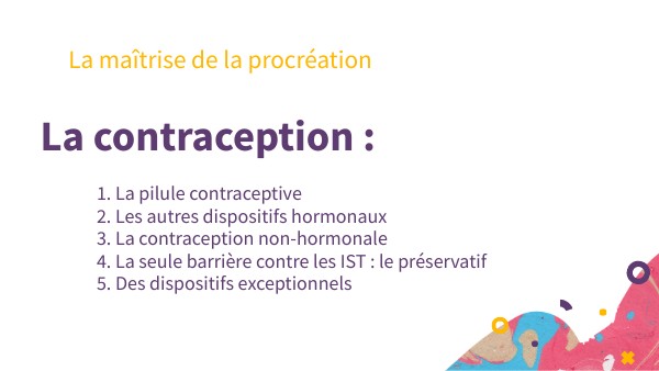 La contraception | Genially