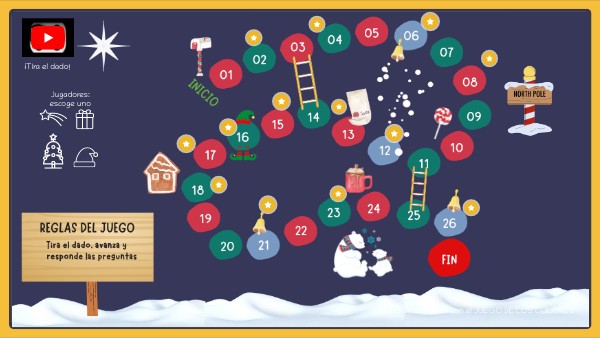 juego de mesa Navidad ELE | Genially