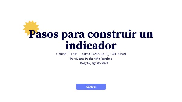 Pasos para construir un indicador