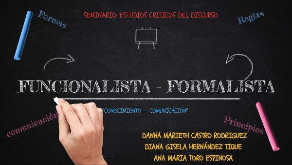 FORMALISMO - FUNCIONALISMO
