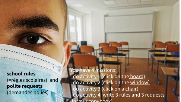 school rules and polite requests | Genially