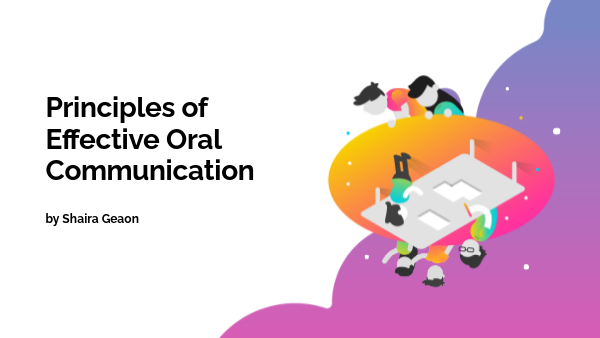 Principles of Effective Oral Communication