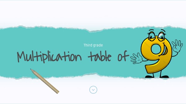 Multiplication table of 9 | Genially
