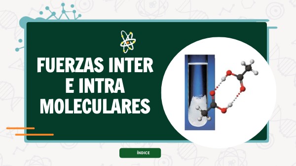 Fuerzas Intra e intermoleculares