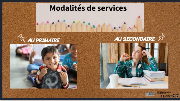 Modalités de services | Genially