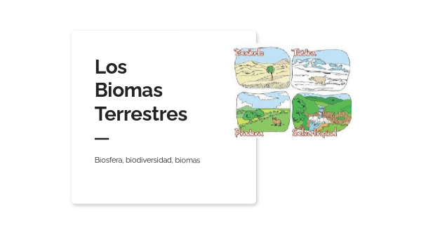 BIOMAS | Genially