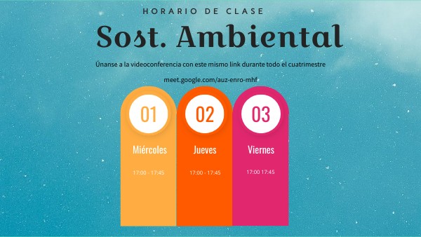 Sost Amb May-Ago 2021 Schedule | Genially