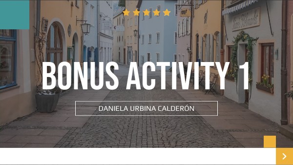 Bonus Activity 1 | Genially