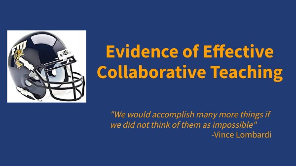 Evidence of Effective Collaborative Teaching