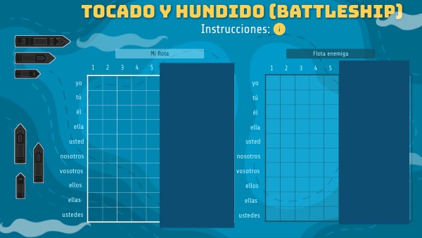 1A - Battleship - ser, llamarse, tener, hablar, vivir | Genially