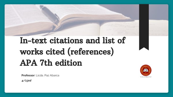 REFERENCES | Genially