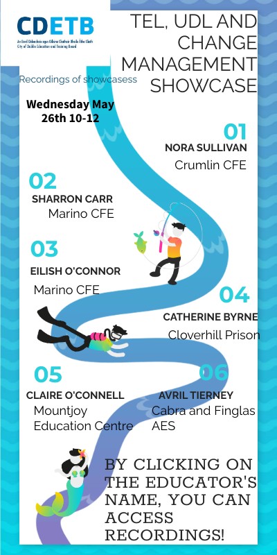 Recordings May 26th CDETB TEL, UDL and Change Mgmt Showcase