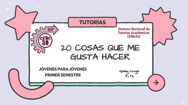 "VEINTE COSAS QUE ME GUSTA HACER" 1ª | Genially