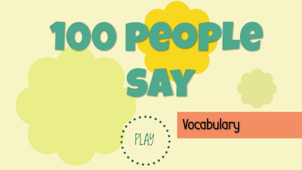 100 PEOPLE SAY | Genially