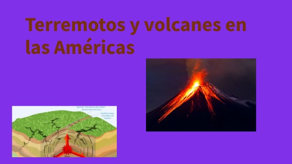 Terremotos y volcanes