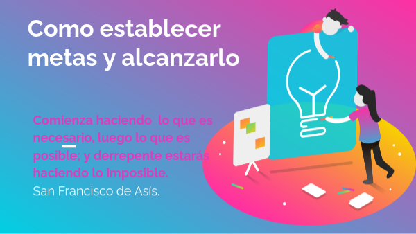 Como establecer metas y alcanzarlo | Genially