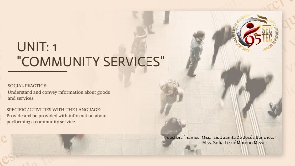 Unit:1 Community services 1
