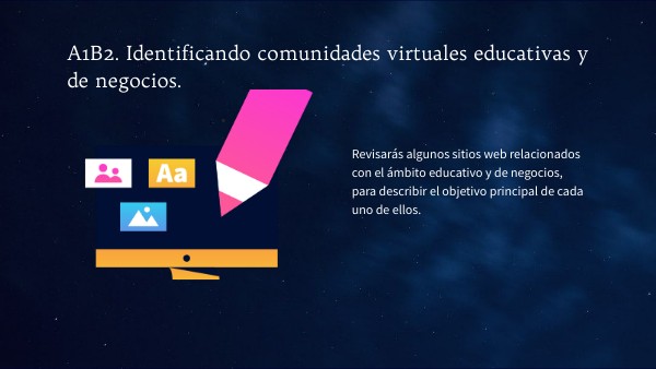 A1B2. Identificando comunidades | Genially