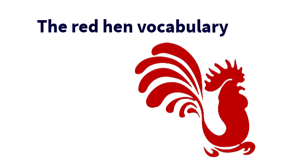 The red hen story vocabulary | Genially