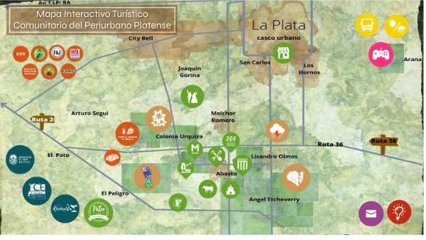Mapa Interactivo Turístico Comunitario del Periurbano Platense | Genially