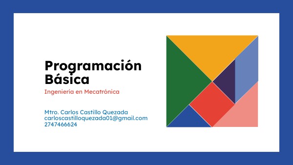 Programación Básica U1 | Genially