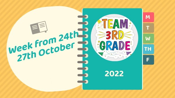 WEEK FROM 24th TO 27th- 3rdGRADE
