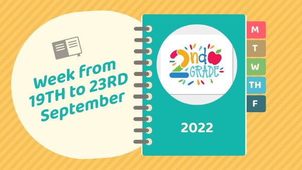 - WEEK FROM 19 TO 23 SEP- 2ndGRADE