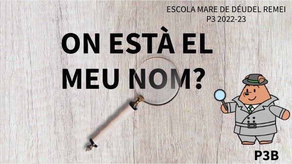 ON ES EL MEU NOM p3B