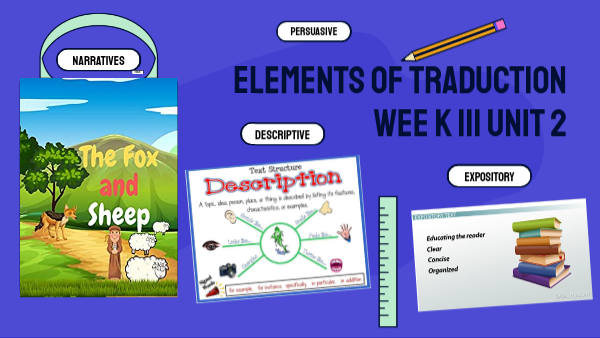 ELEMENTS WEEK 3 and 4