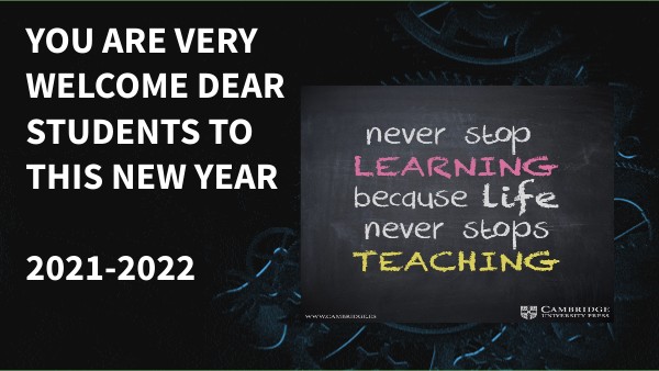 WELCOME NEW COURSE